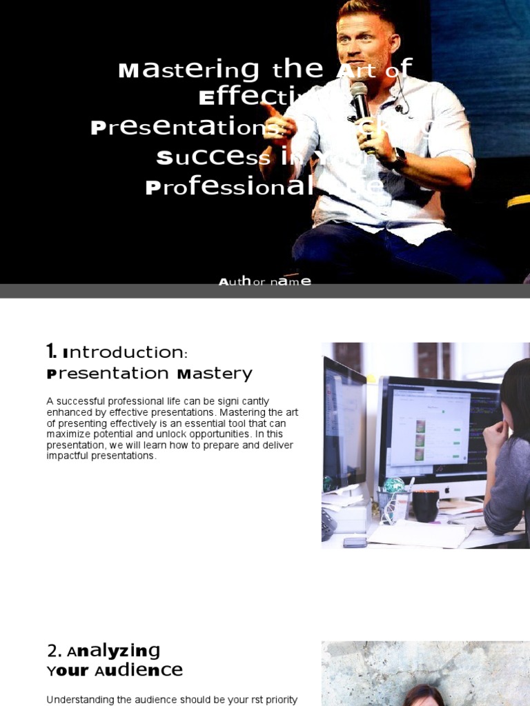 Mastering The Art of Effective Presentations Unlocking Success in Your ...