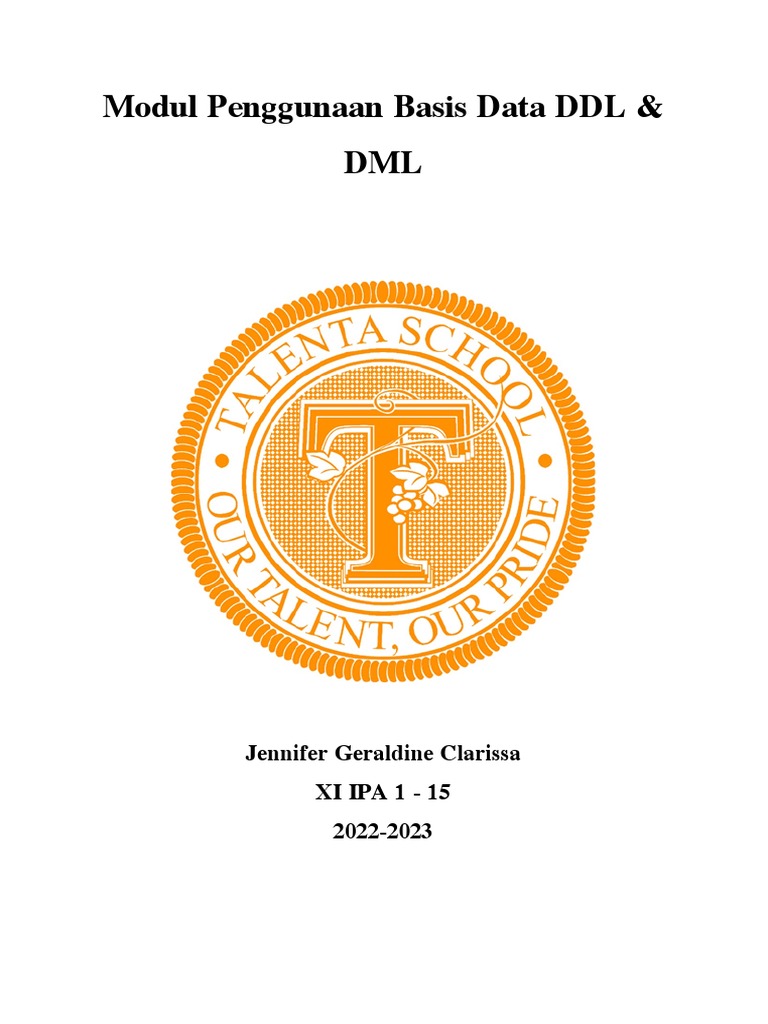 Tutorial Basis Data DDL & DML | PDF