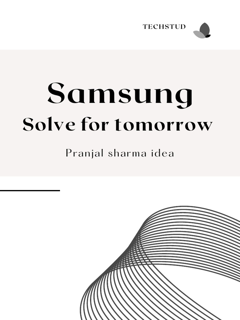 Samsung Solve For Tomorrow | PDF