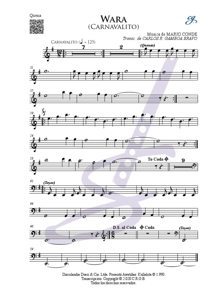Gamboa - WARA - Quena | PDF