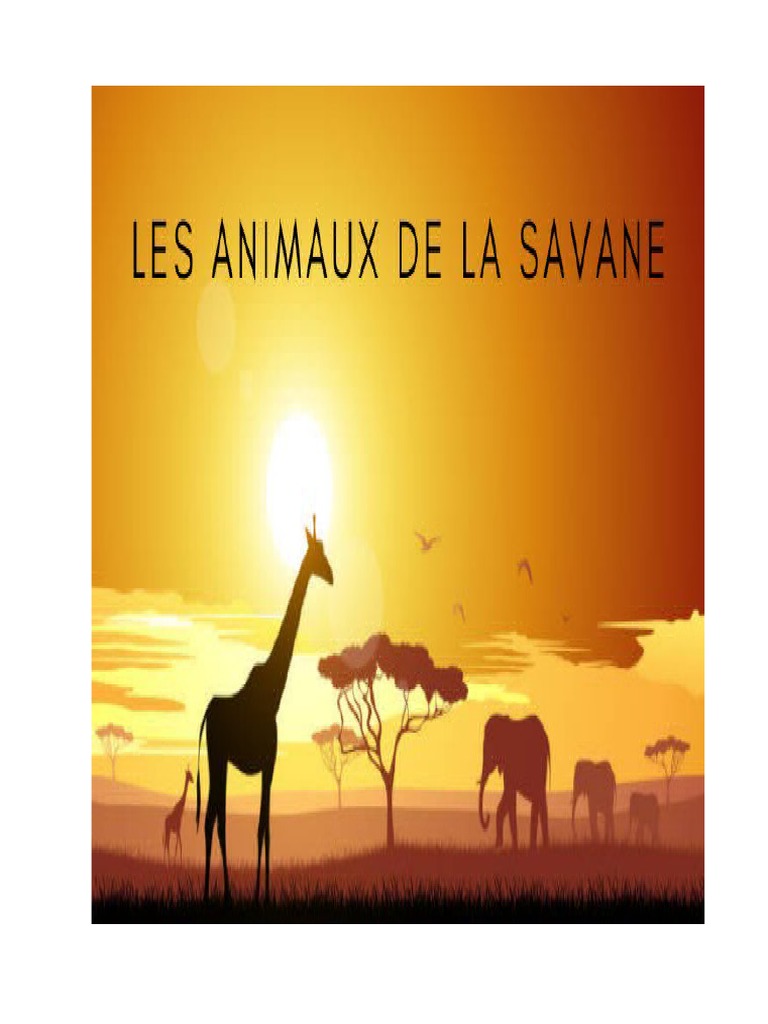 Les Animaux de La Savane | PDF | Sciences et mathématiques ...