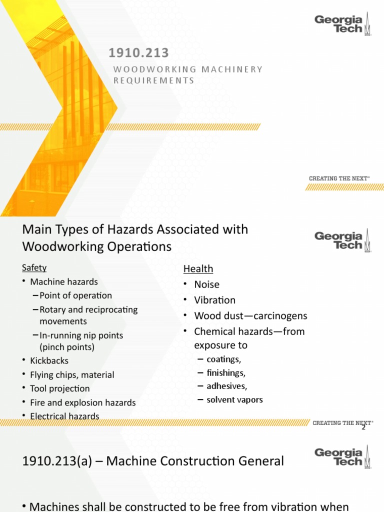 Woodworking Machinery Safety Guide | PDF | Crafts | Wood