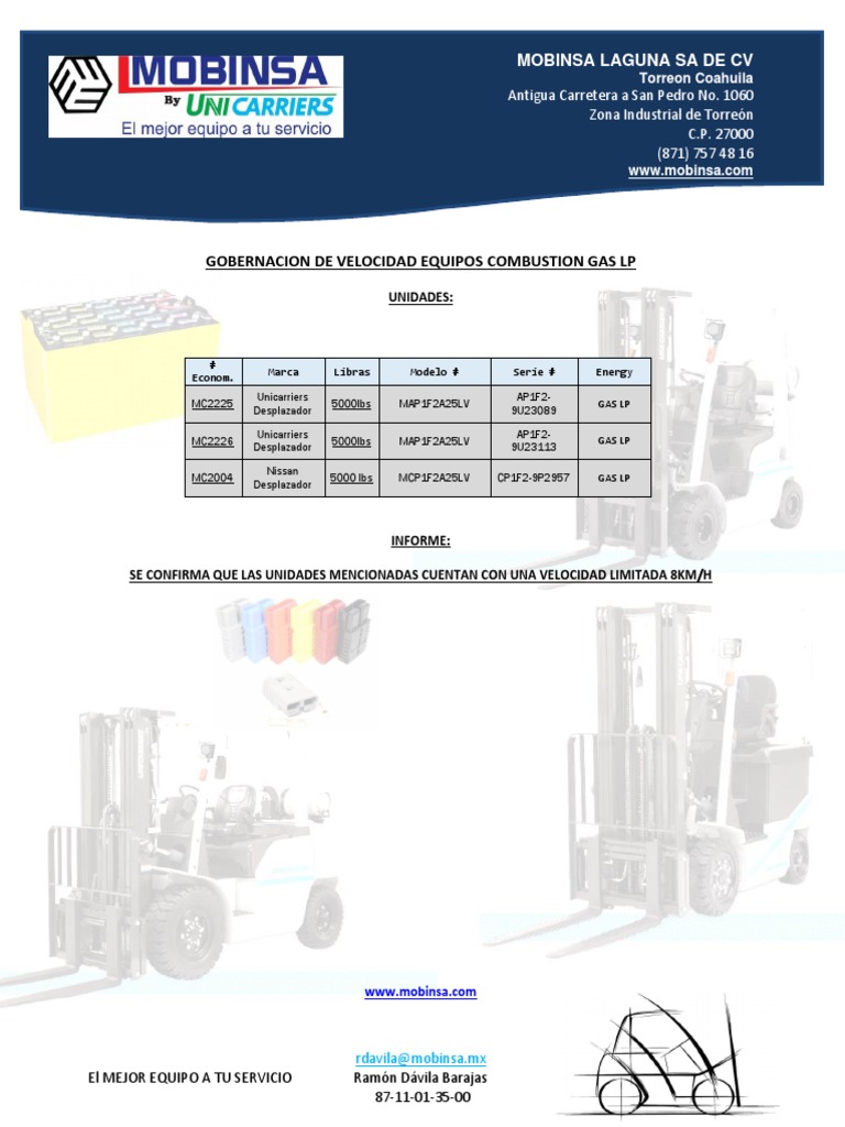 Equipos de Combustión Gas LP en Mobinsa | PDF