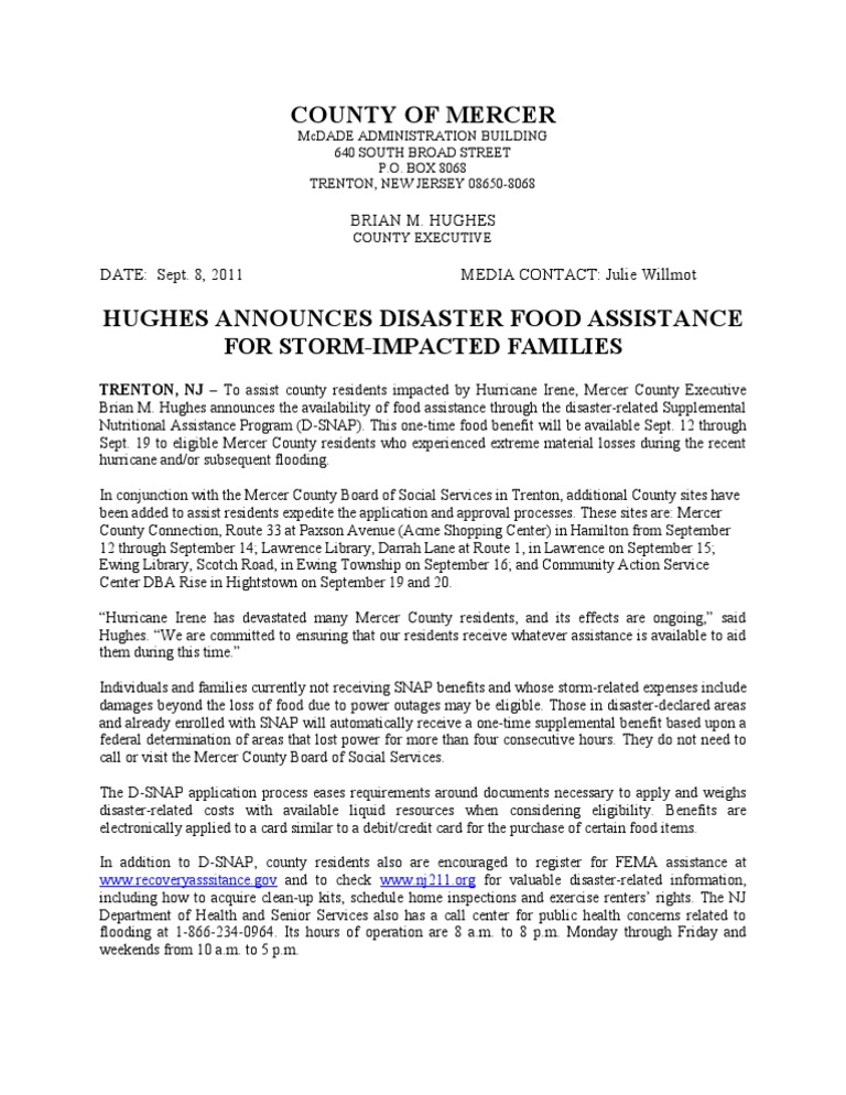 Mercer - Food Benefits Available | PDF | Supplemental Nutrition ...