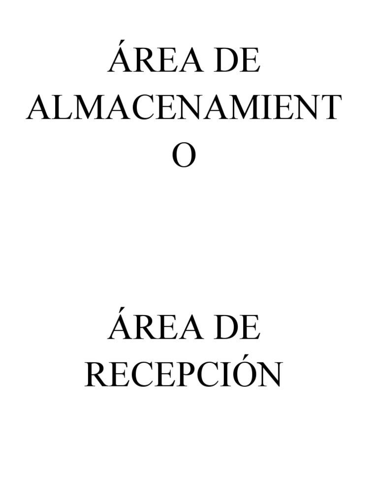 Rótulos de Areas para Botica | PDF