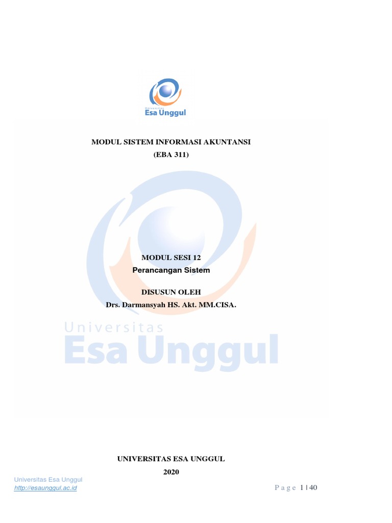 Modul-12 SIA Perancangan Sistem REV | PDF