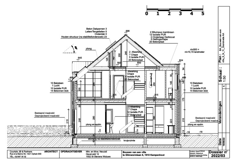BA Bouwen Van Een Villa S N 11 Doorsnede AA | PDF