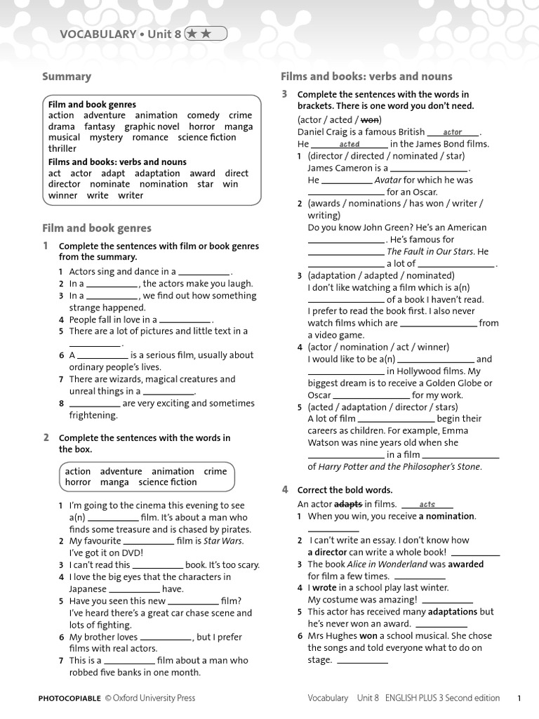 Unit 8 Vocab Two Star | PDF