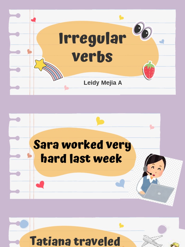 Irregular Verbs in Past Tense Examples | PDF