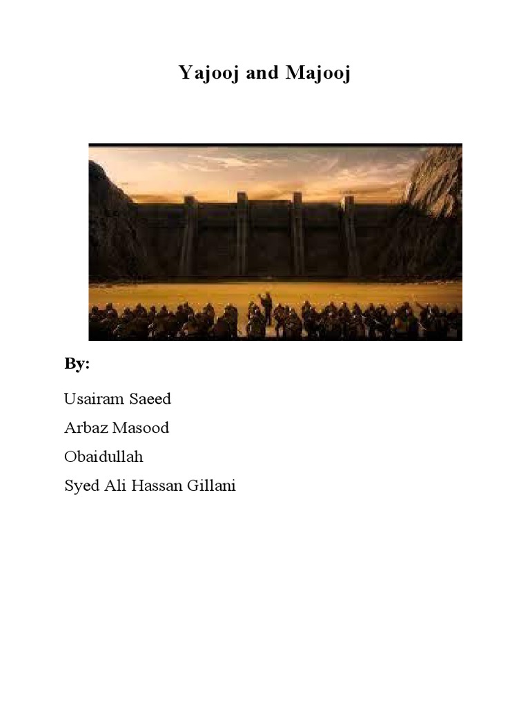 Yajooj and Majooj | PDF | Religious Belief And Doctrine | Abrahamic ...