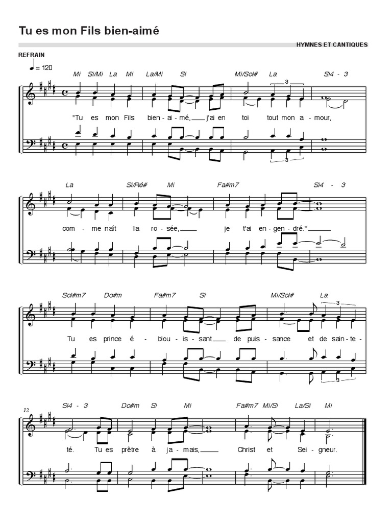 Tu Es Mon Fils Bien-Aime | PDF