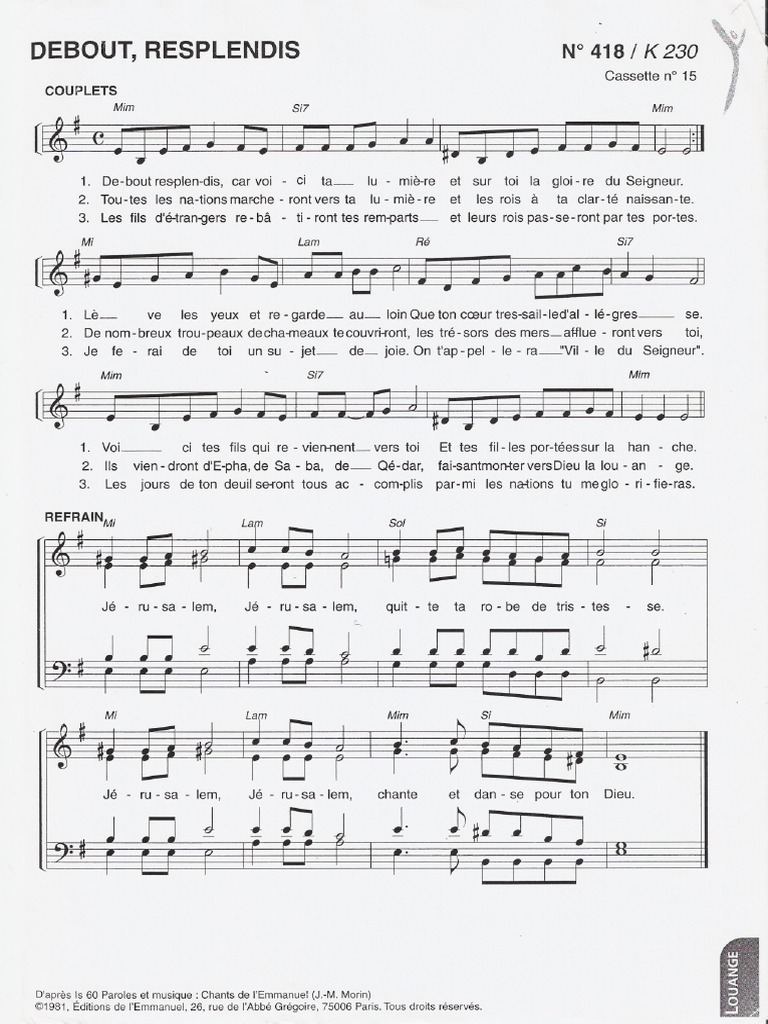 Debout, Resplendis - JM. MORIN | PDF