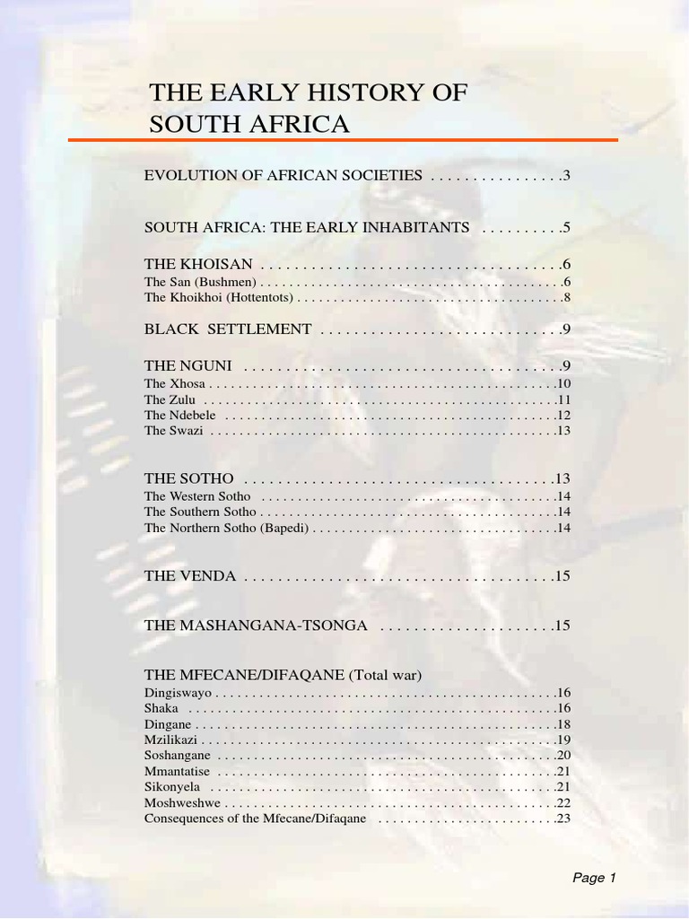 THE EARLY HISTORY OF SOUTH AFRICA Ilovepdf Compressed | PDF
