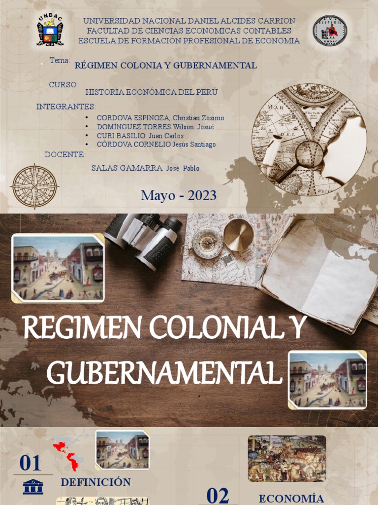 Regimen Colonial y Gubernamental | PDF