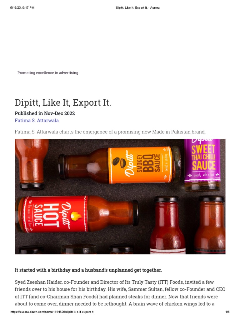 Dipitt, Like It, Export It. - Aurora | PDF | Chili Pepper | Foods