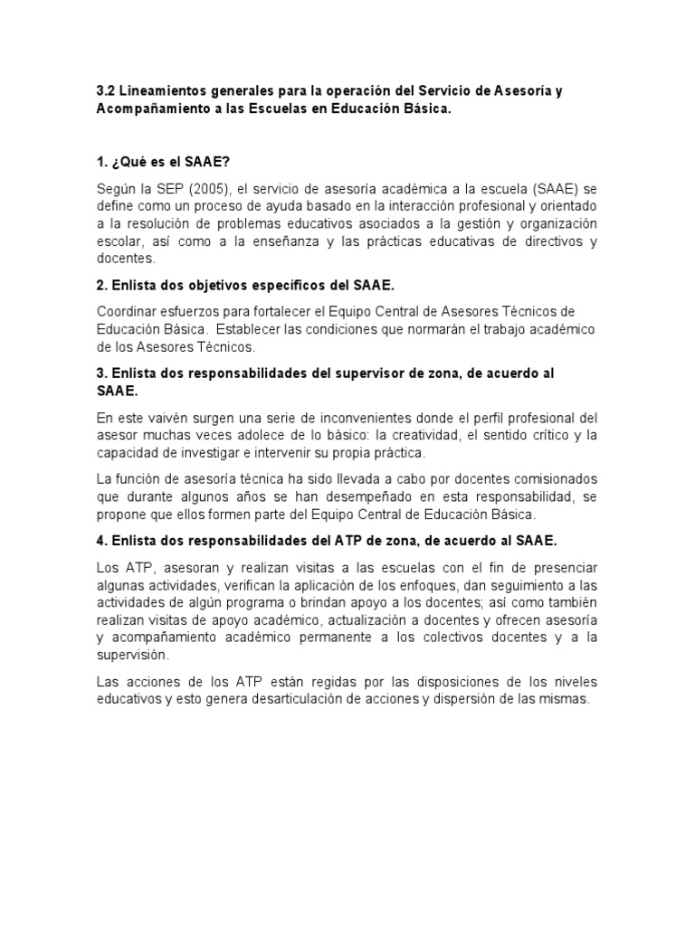 3.2 Lineamientos Generales para La Operación Del Servicio de Asesoría y ... 3.2 Lineamientos Generales para La Operación Del Servicio de Asesoría y ...