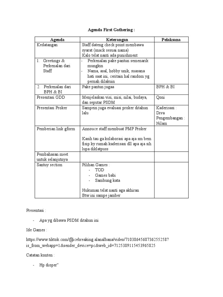 First Gathering | PDF