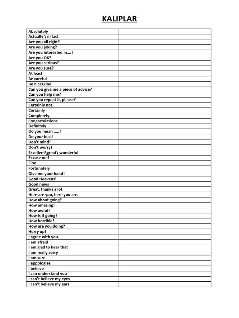 Kaliplar Proje. | PDF | Lifestyle