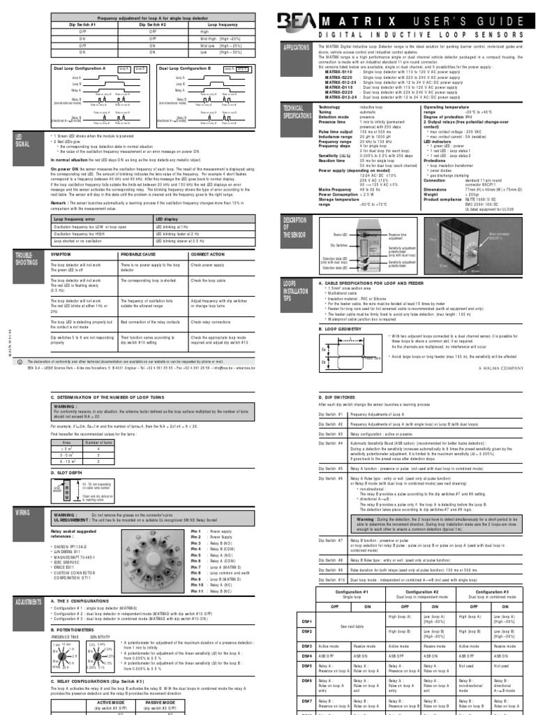 Matrix en | PDF | Relay | Power Supply