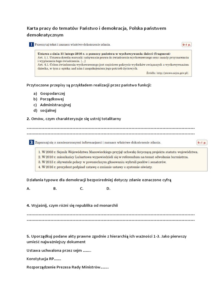 Karta Pracy WOS | PDF