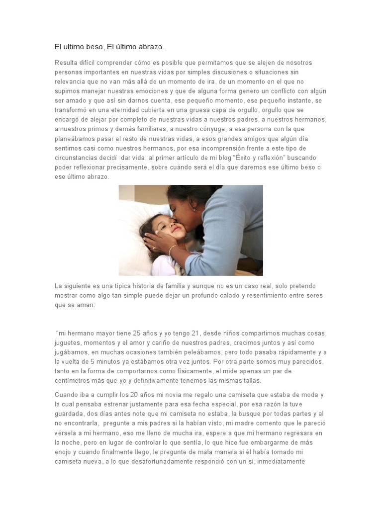 1 El Ultimo Beso, El Ultimo Abrazo | PDF