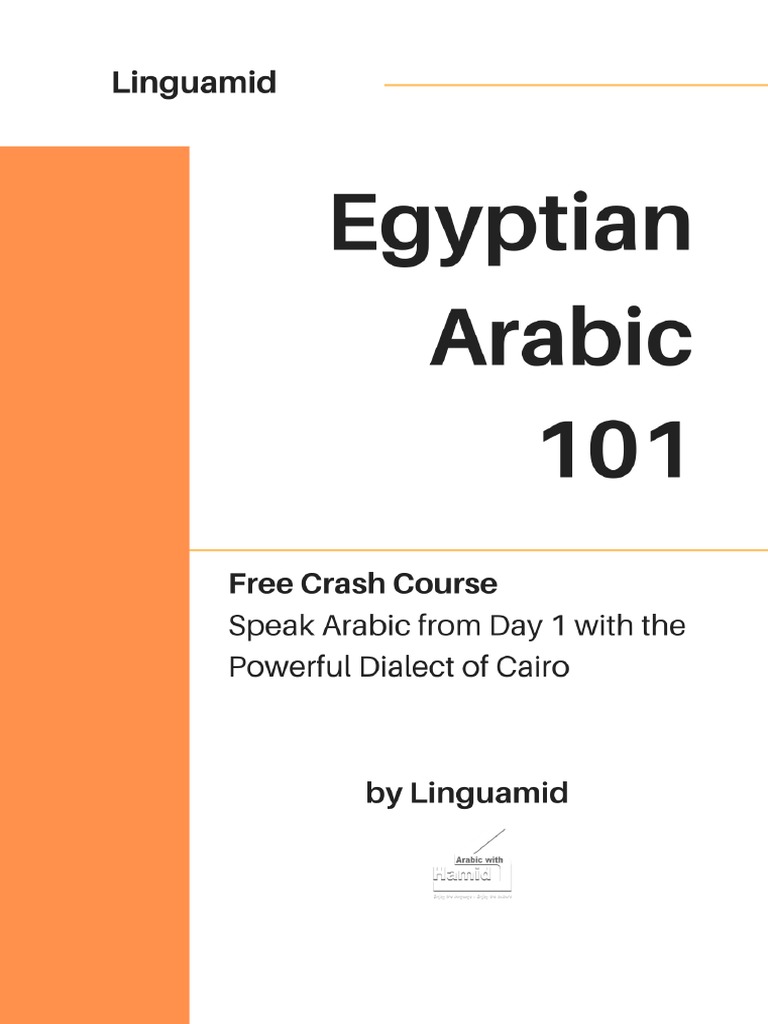 Egyptian Arabic 101 Ebook | PDF | Arabic | Dialect