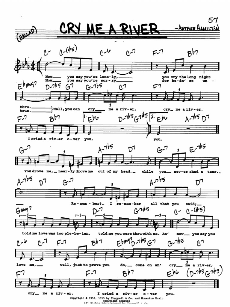 Cry Me A River | PDF