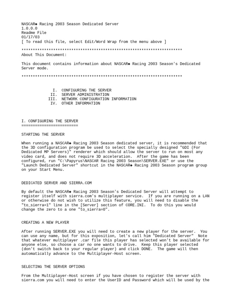 Server | PDF | Port (Computer Networking) | Router (Computing)