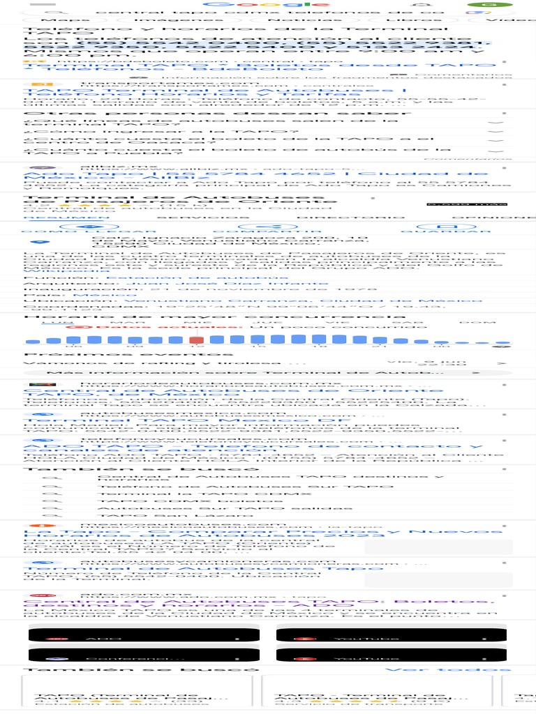 Central Tapo CDMX Telefonos de Contacto - Buscar Con Google | PDF ...
