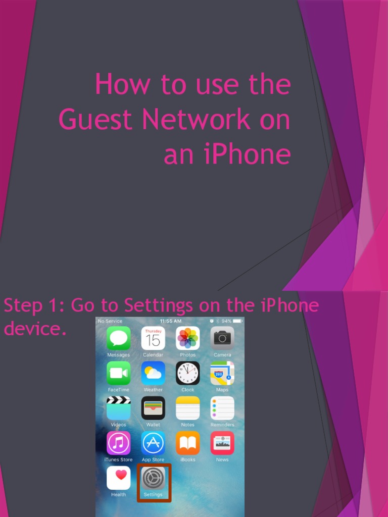 How To Use The Guest Network On An Iphone | PDF