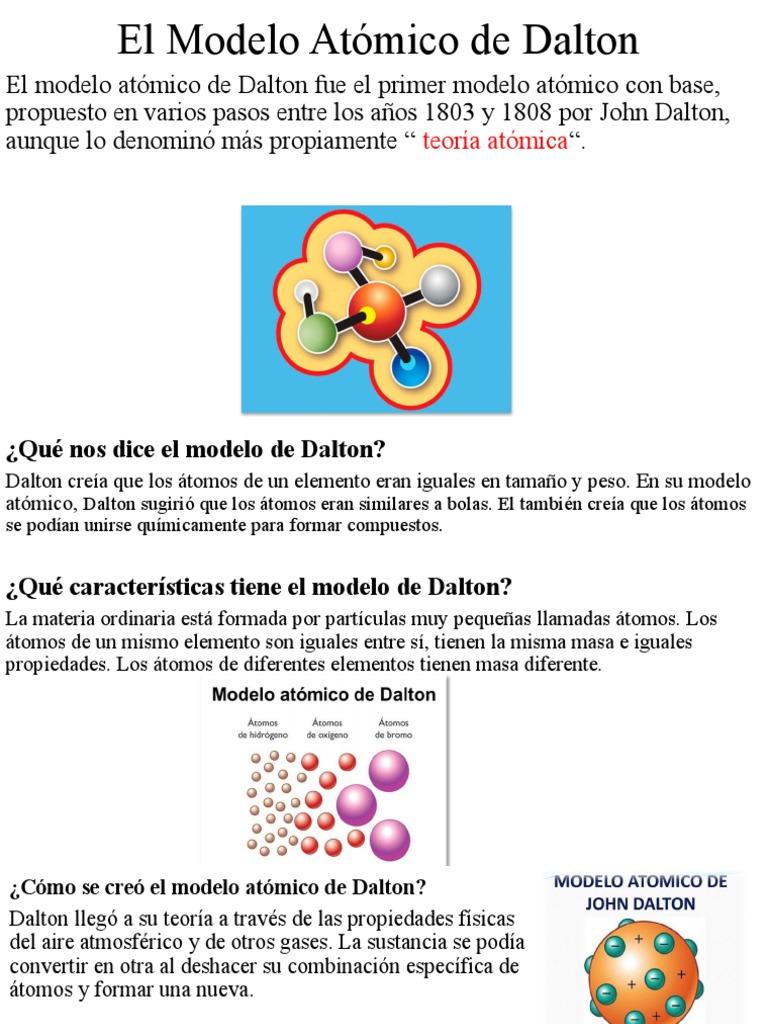 EL Modelo Dalton | PDF | Átomos | Importar