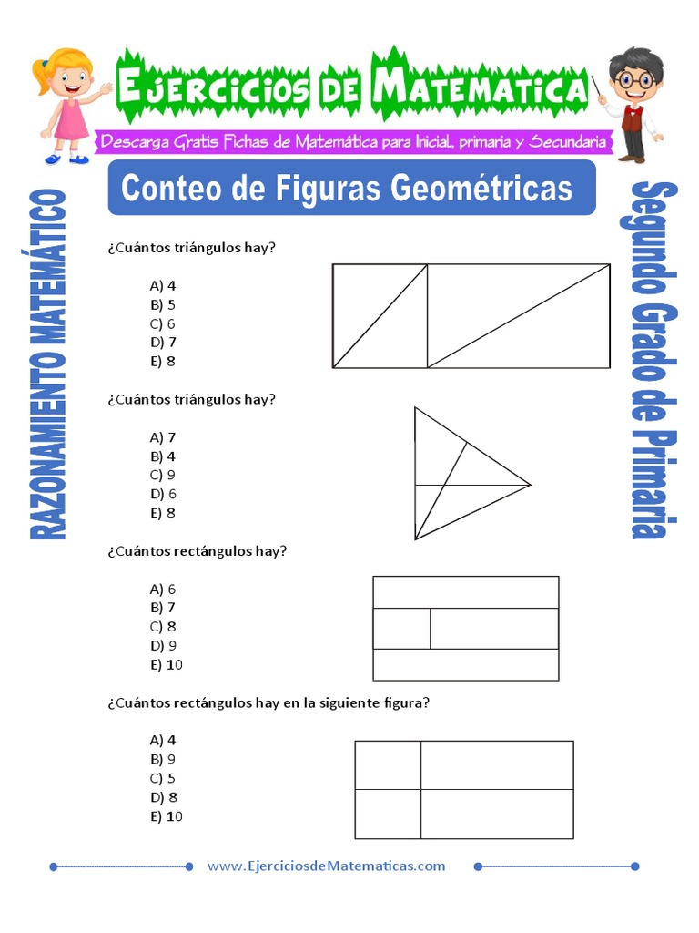 Conteo de Figuras para Segundo Grado | PDF