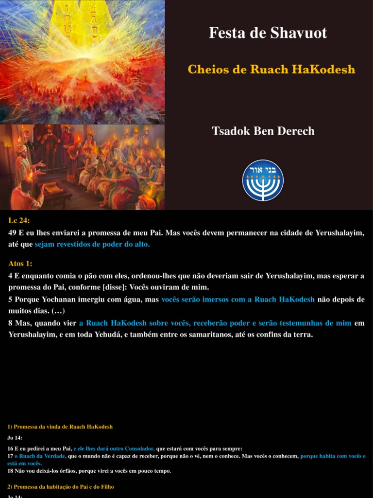 Cheios de Ruach HaKodesh 1 | PDF