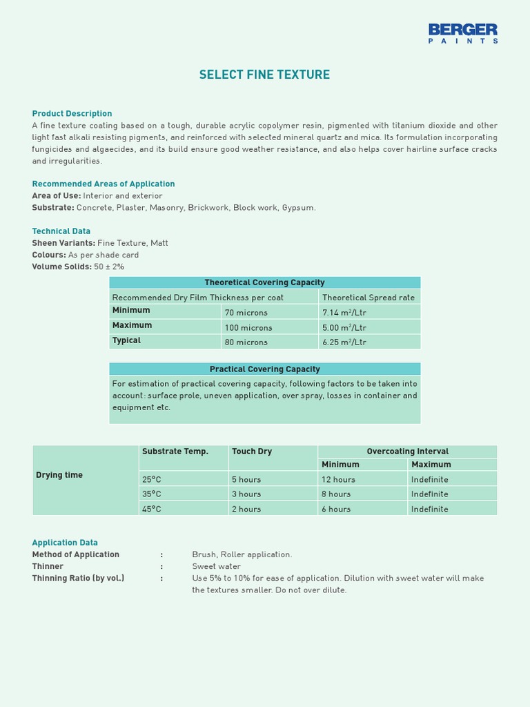 Select Fine Texture - 4878 | PDF | Paint | Plaster