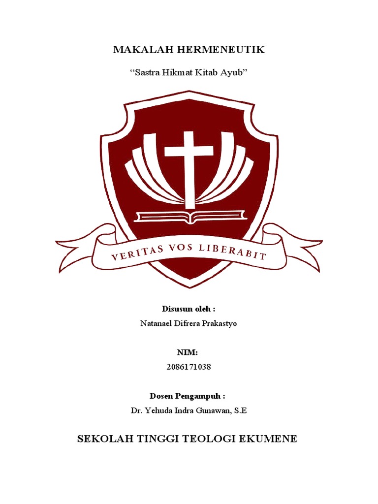 Sastra Hikmat Kitab Ayub | PDF