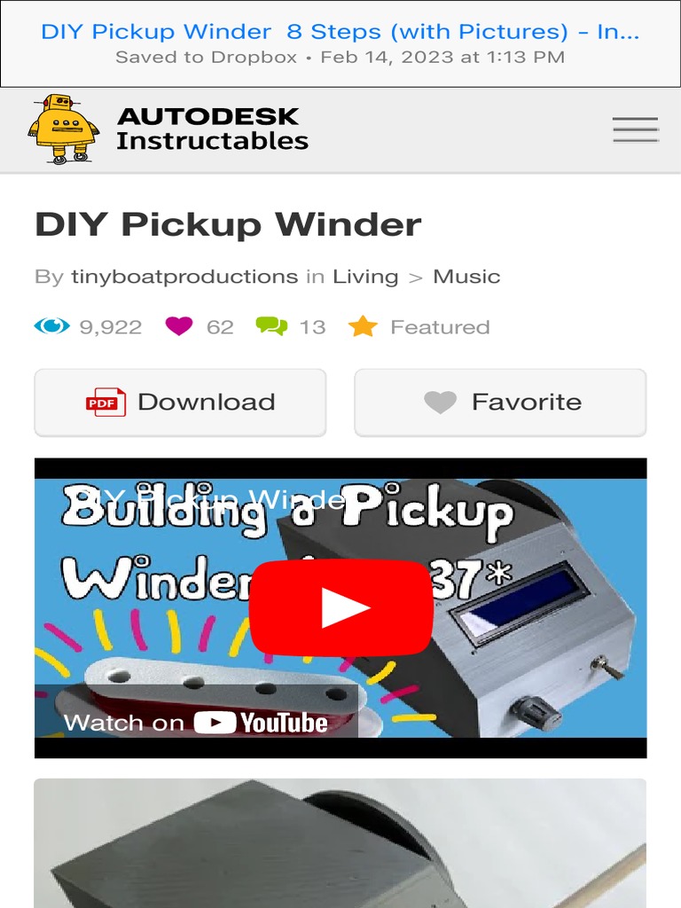 Build Your Own DIY Pickup Winder | PDF | Electrical Network | Wire