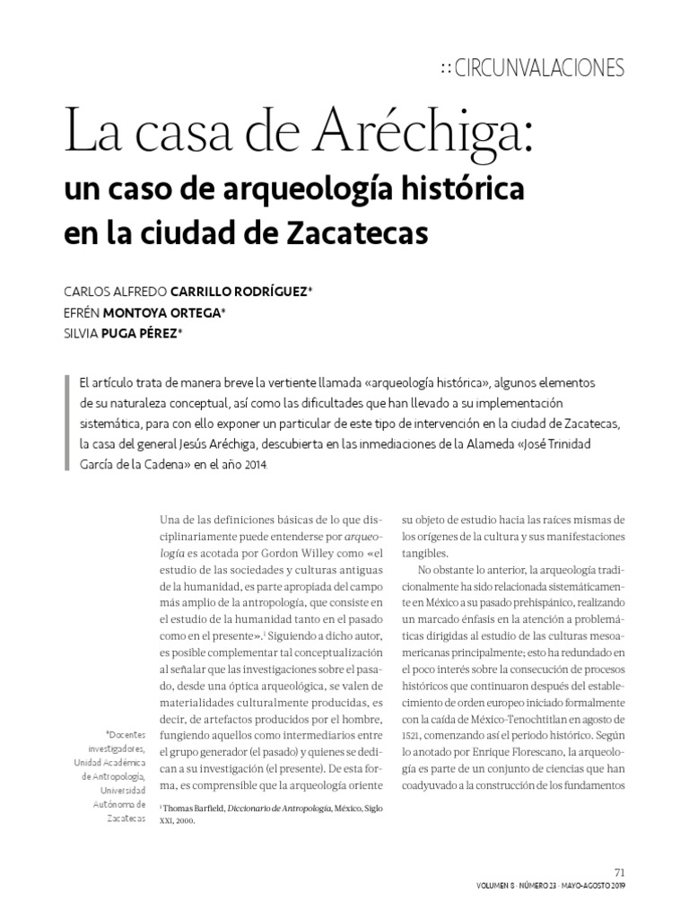 Casa Arechiga | PDF | Arqueología | México