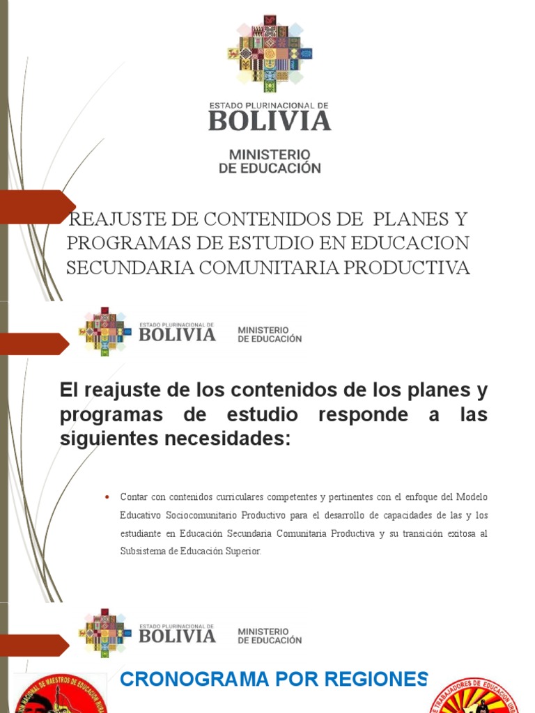 PRESENTACION_SECUNDARIA planes y programas | PDF