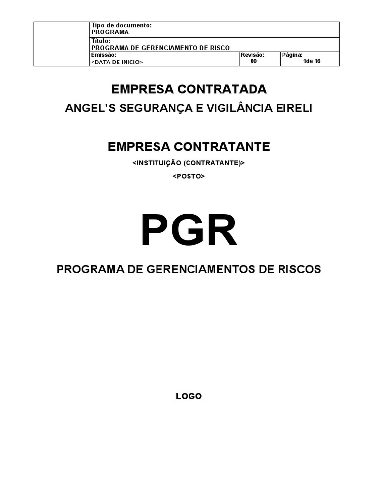 PGR - Matriz - Modelo | PDF