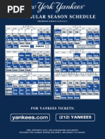 Yankee Schedule 2024 | PDF