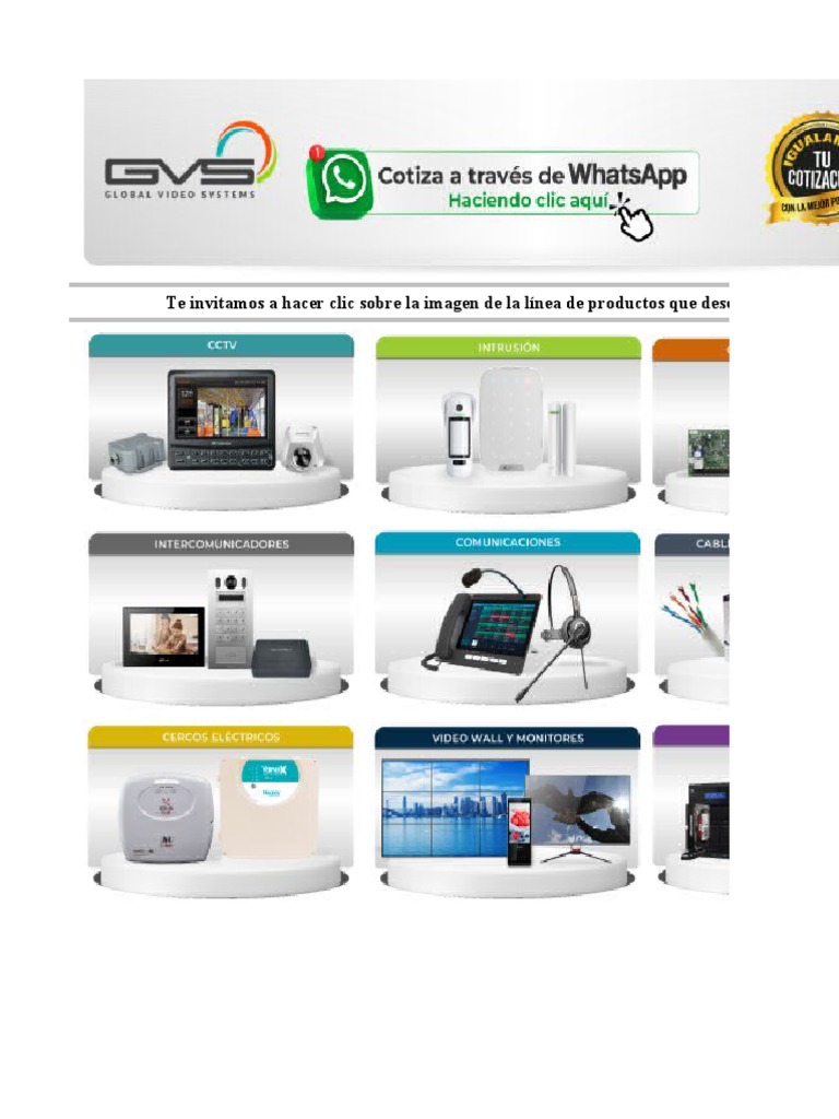 Productos de Seguridad GVS Colombia | PDF