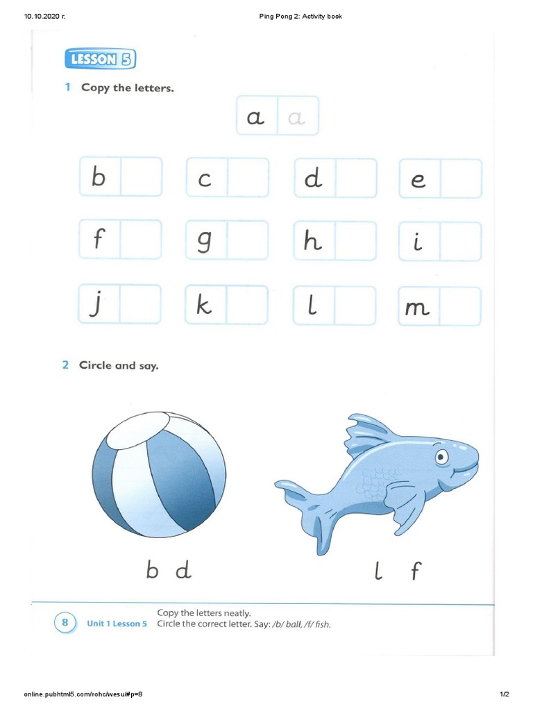 Ping Pong 2 - Activity Book | PDF