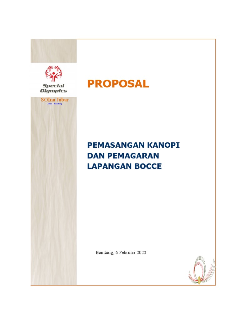 Proposal Bantuan Soina Jabar | PDF