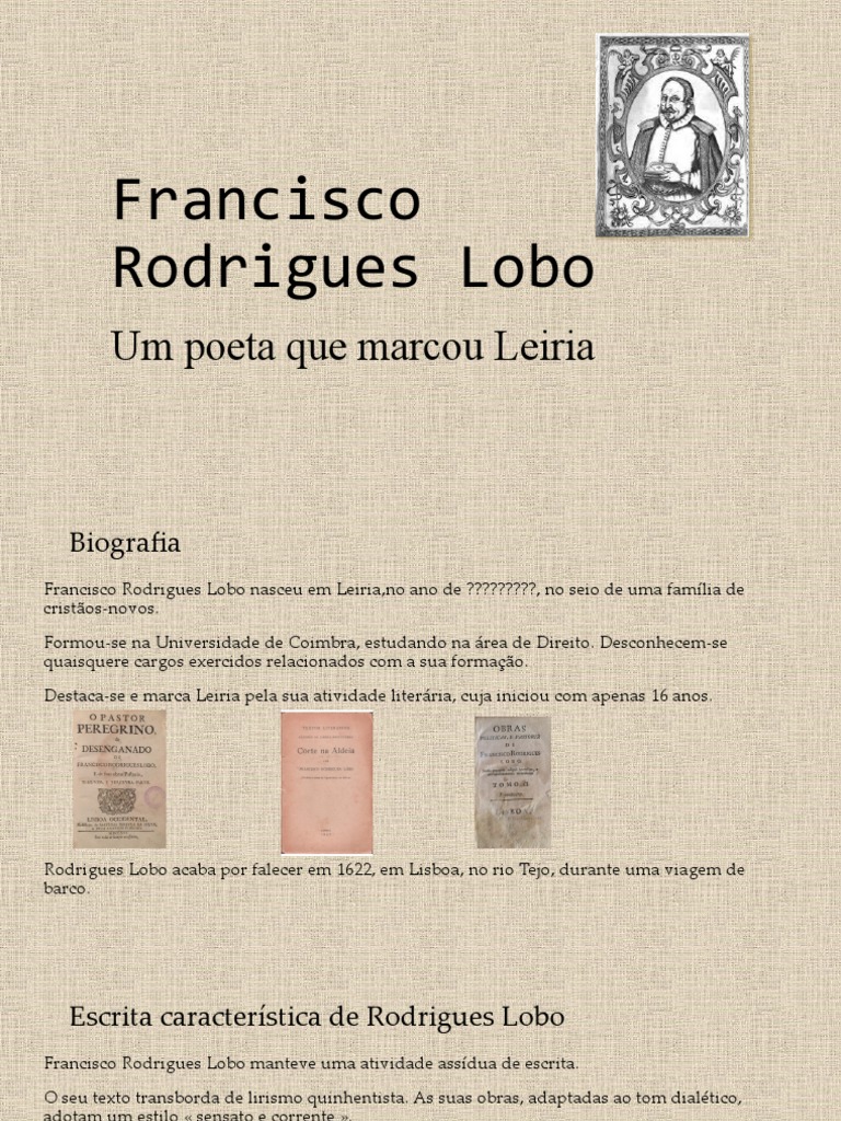 Francisco Rodrigues Lobo | PDF