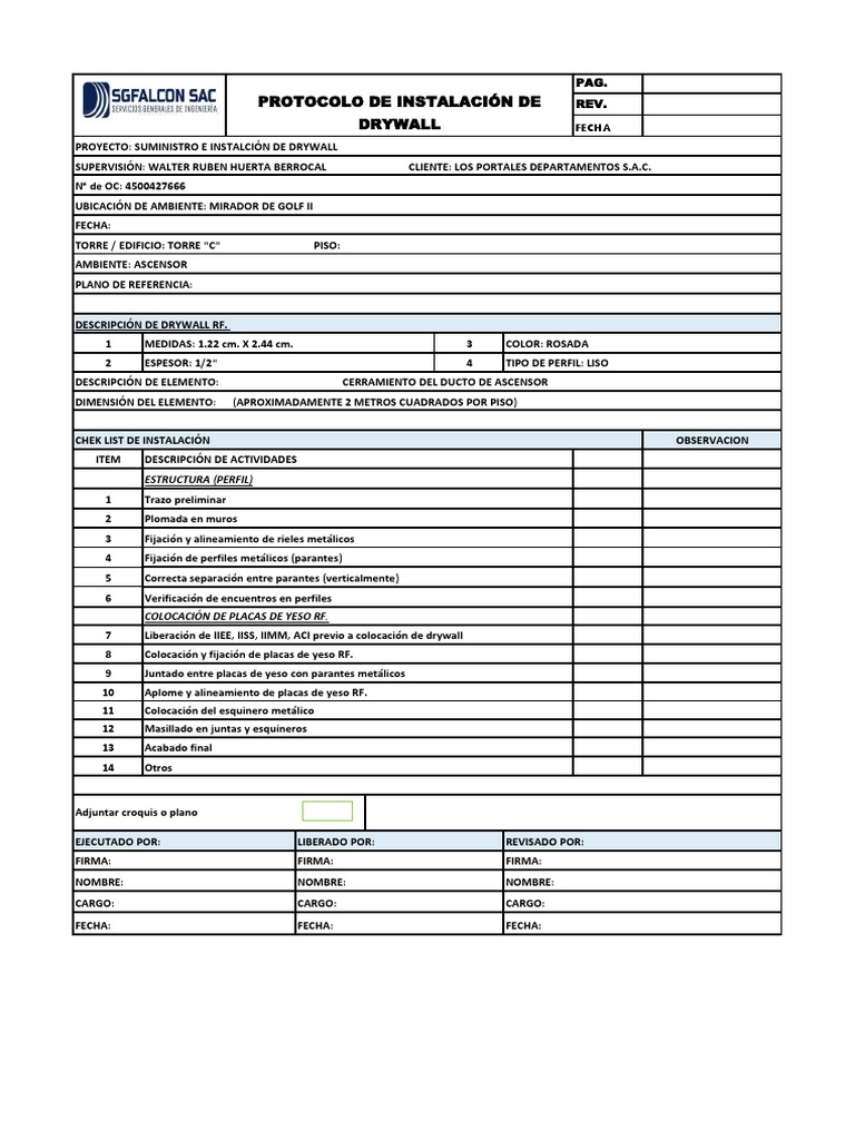 Protocolo de Ascensor C | PDF