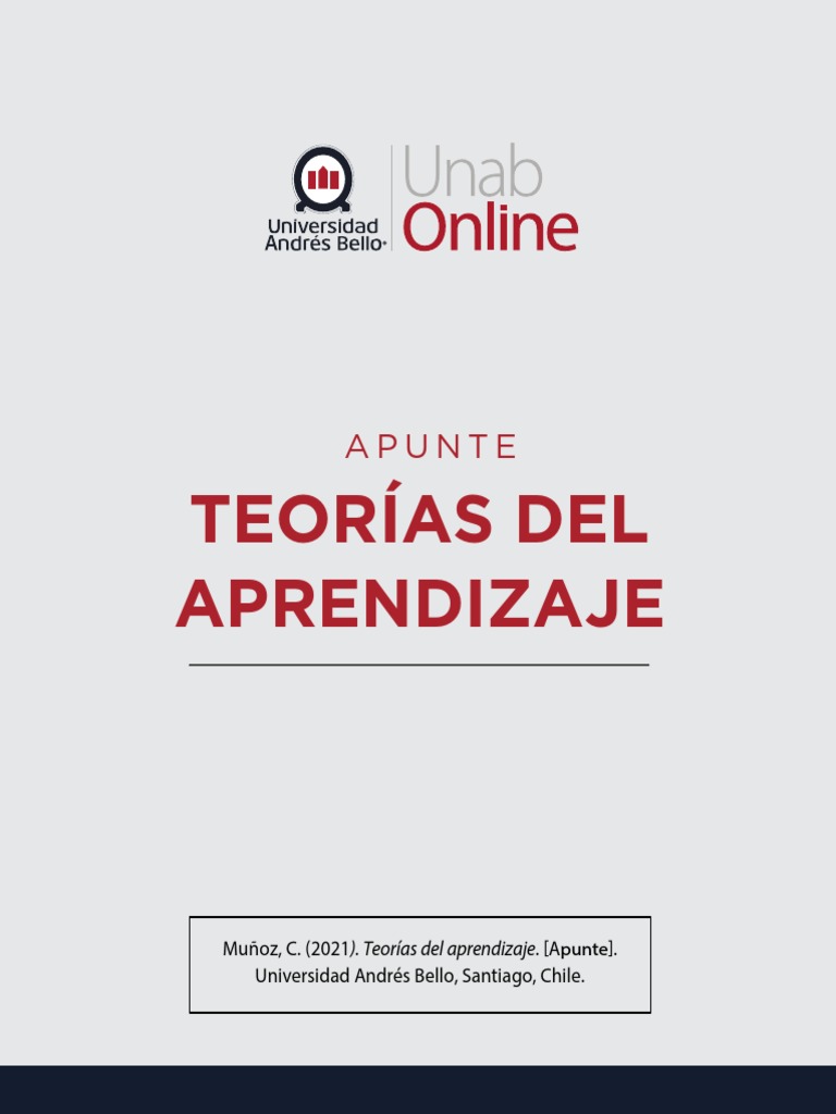 Teorias Del Aprendizaje | Descargar gratis PDF | Aprendizaje | Teoría del aprendizaje (educación)