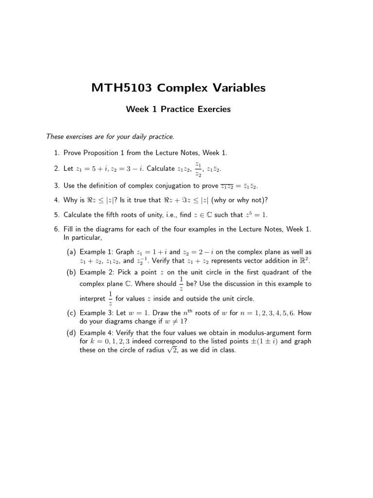 Exercises Week1 Pdf 