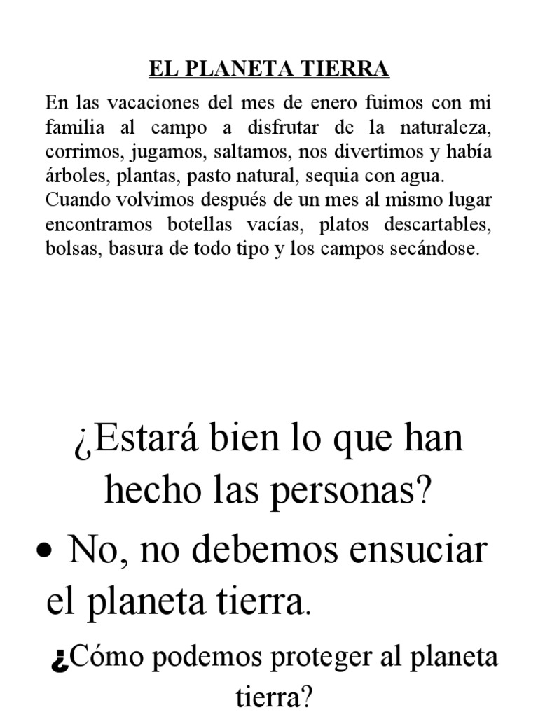 El Planeta Tierra | PDF
