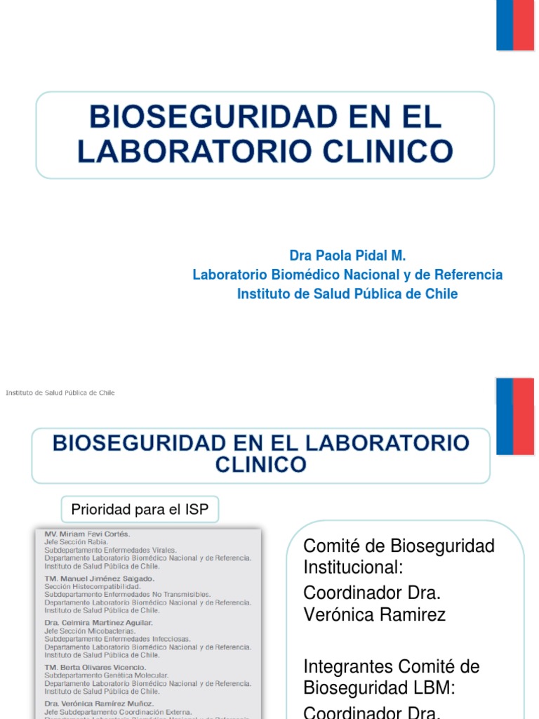 Clase 7 Bioseguridad del Laboratorio ClÃ_nico | PDF | Riesgo | Laboratorios