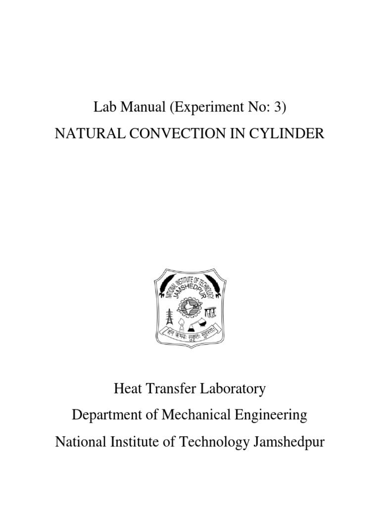 Natural Convection Manual - 220902 - 120419 | PDF | Convection | Heat ...
